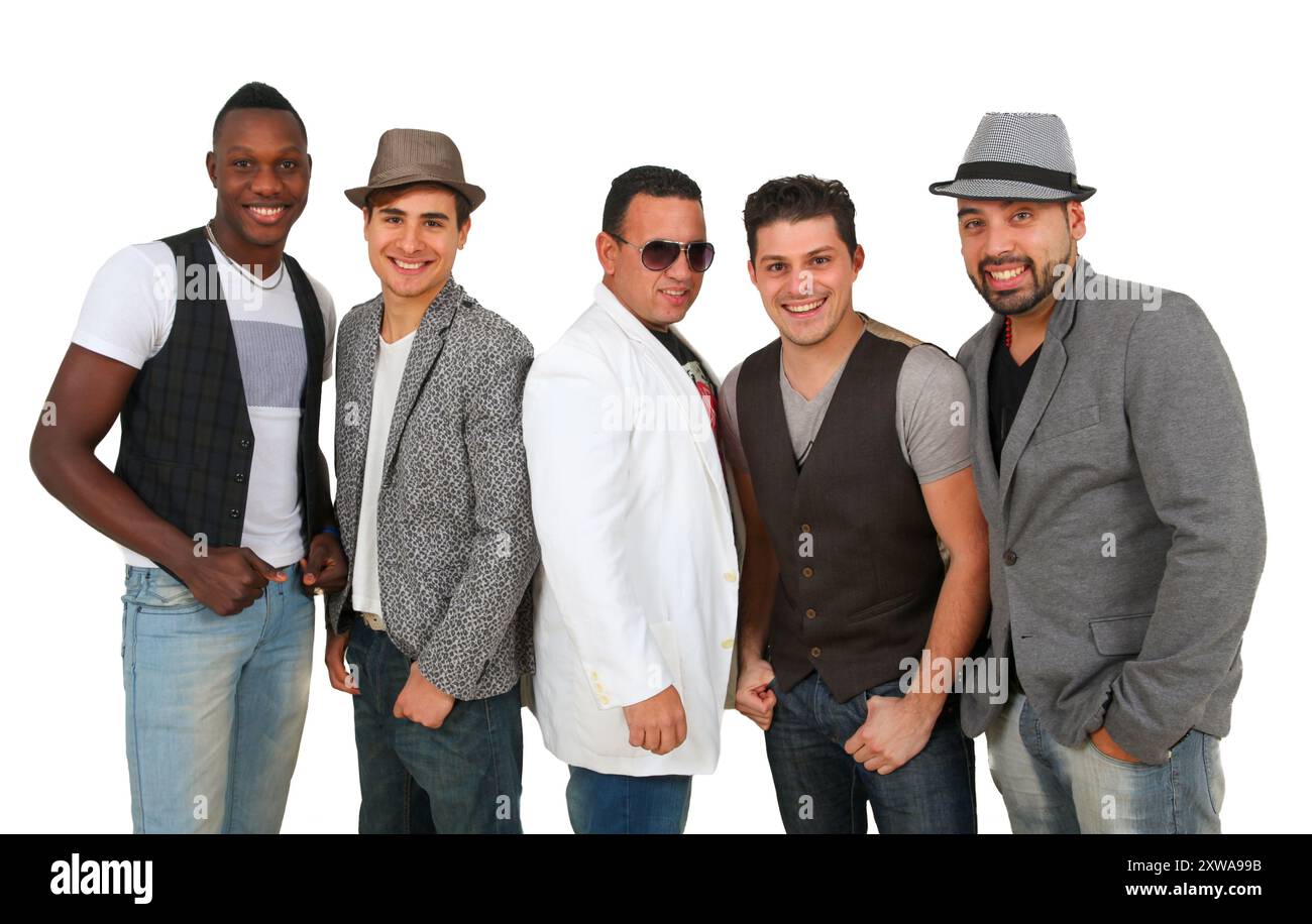 Men group fashionable hi-res stock photography and images - Alamy