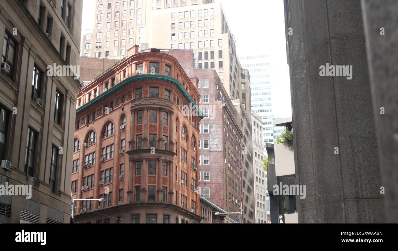 New York City Lower Manhattan, Downtown Financial District architecture ...