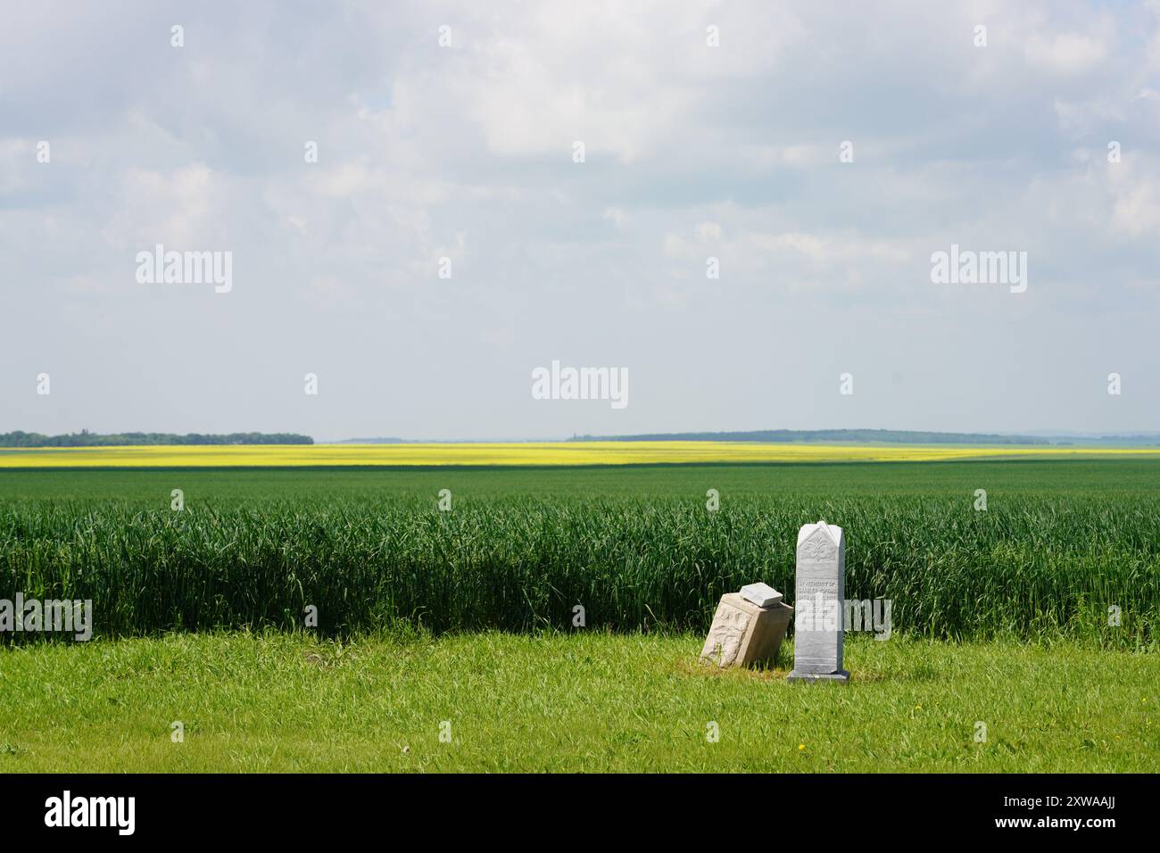 Cemetery surrounded by fields hi-res stock photography and images - Alamy