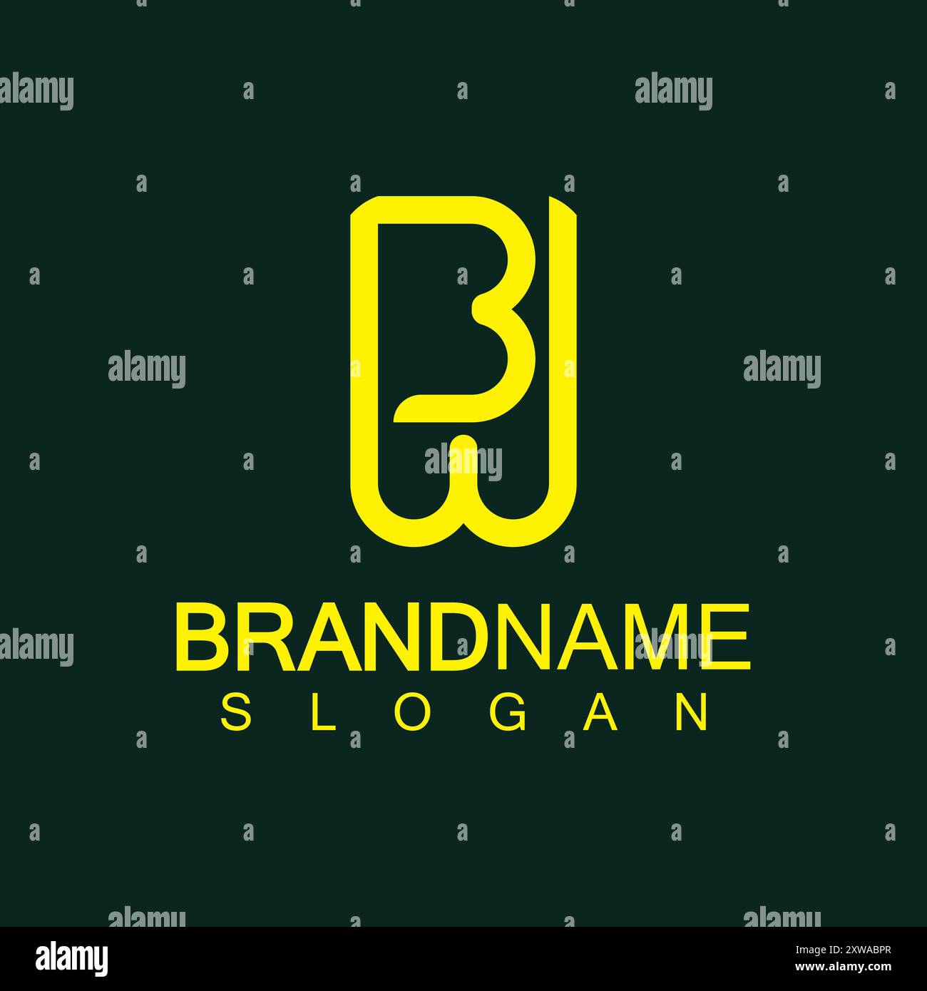 Bw logo design hi-res stock photography and images - Alamy