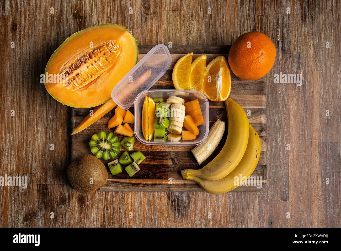Vibrant assortment fresh sliced fruits hi-res stock photography and ...