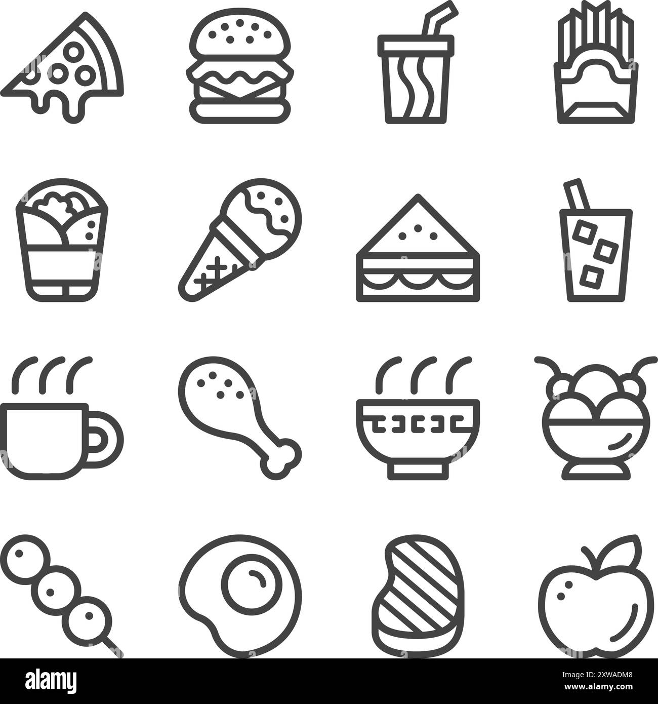 food and drink line icon,vector and illustration Stock Vector Image ...
