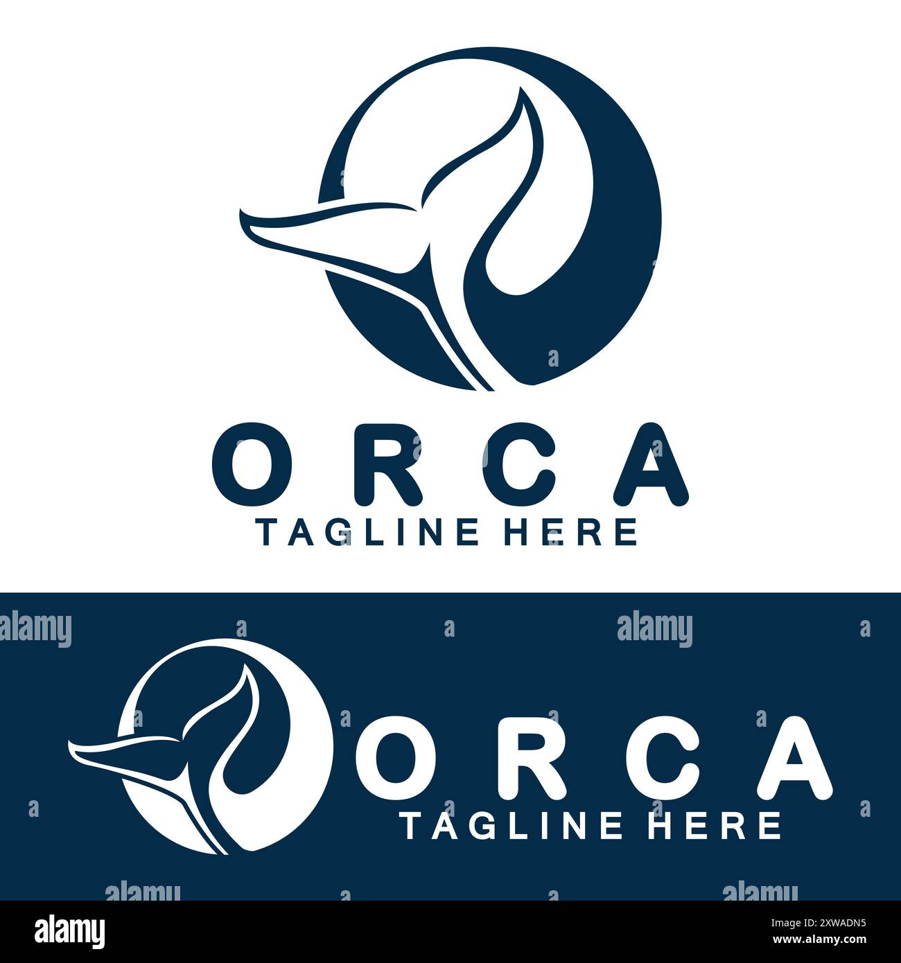 Killer whale Orca logo design vector illustration Stock Vector Image ...