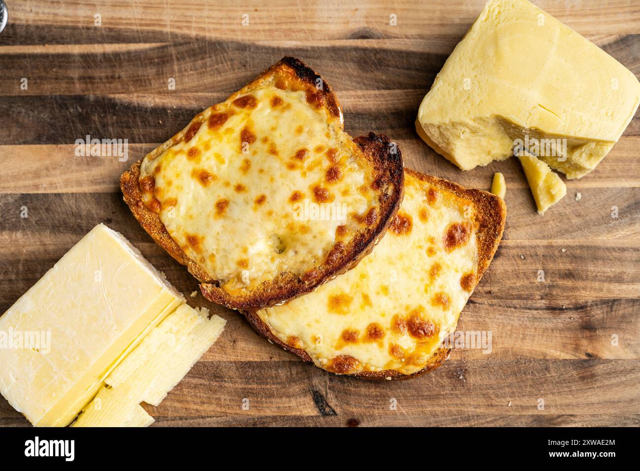 Cheese on toast Stock Photo - Alamy