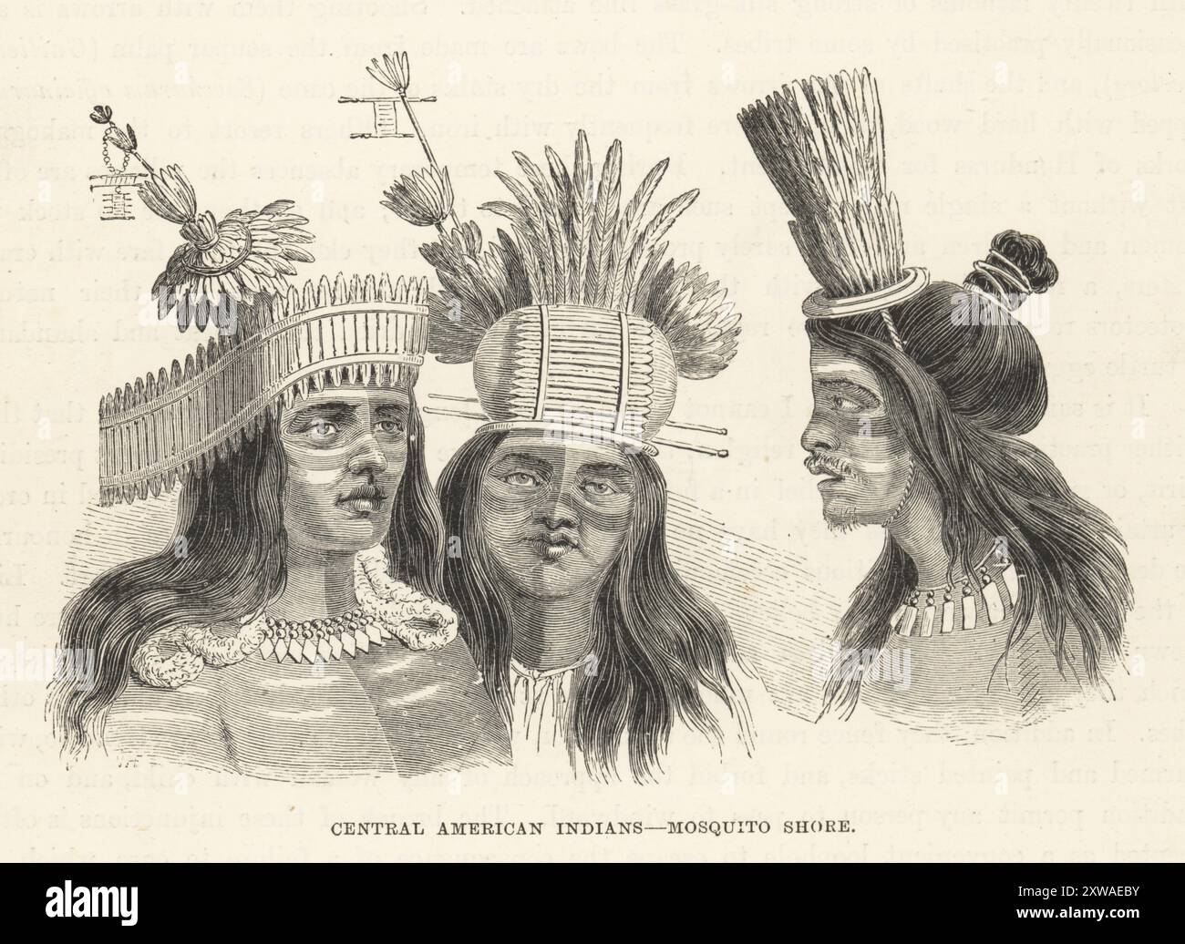 Native Americans of California in headdresses for a dance performance ...