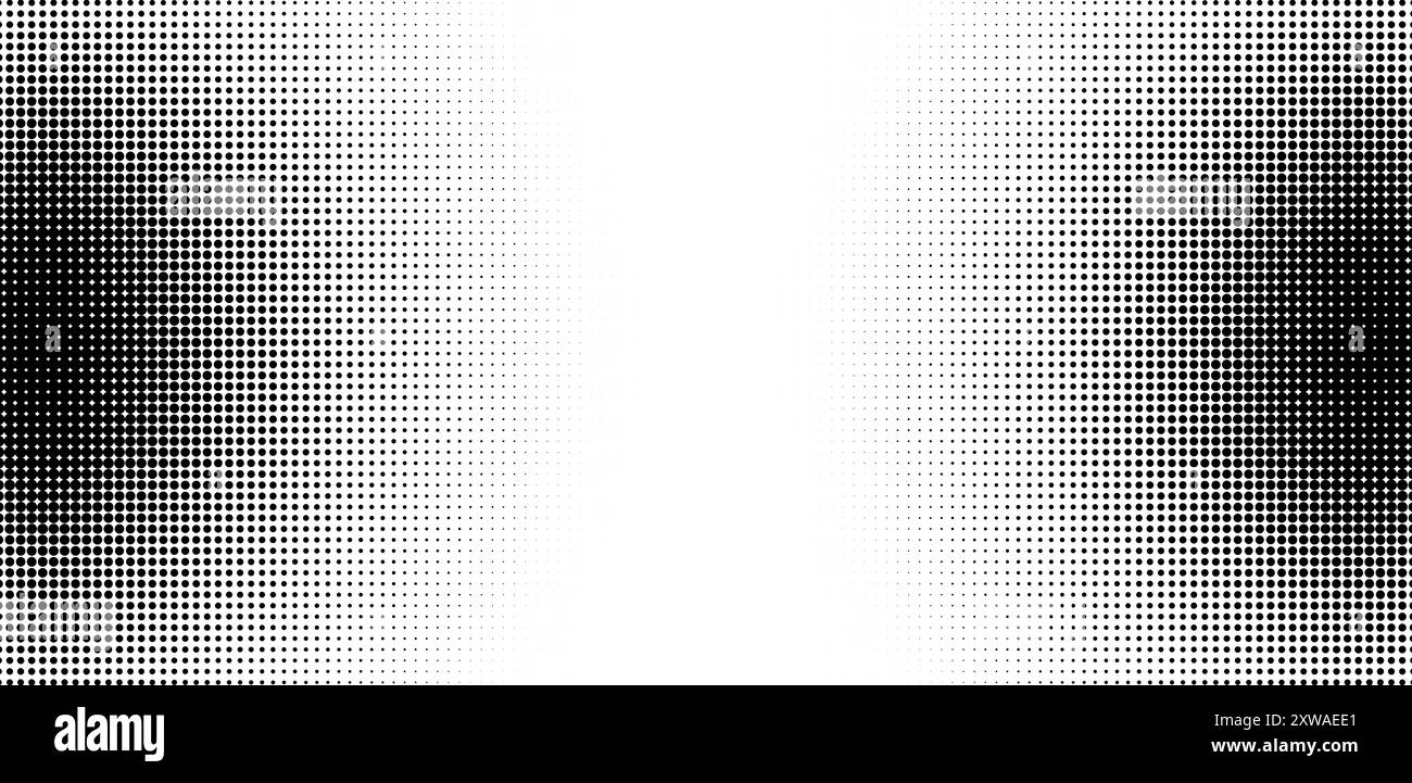 Black halftone gradient dot patterns background. Vector illustration ...