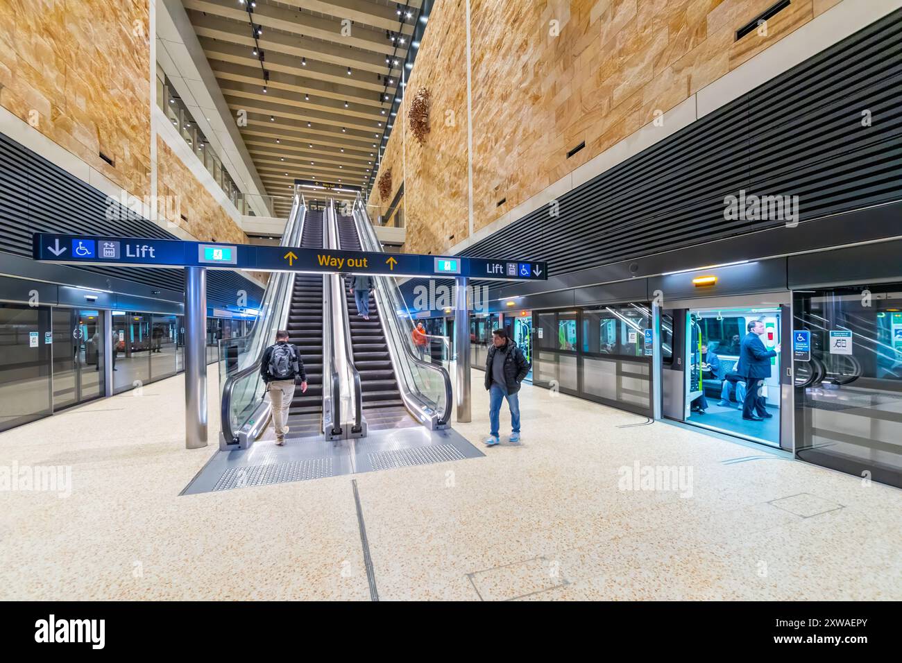 Sydney metro barangaroo station hi-res stock photography and images - Alamy