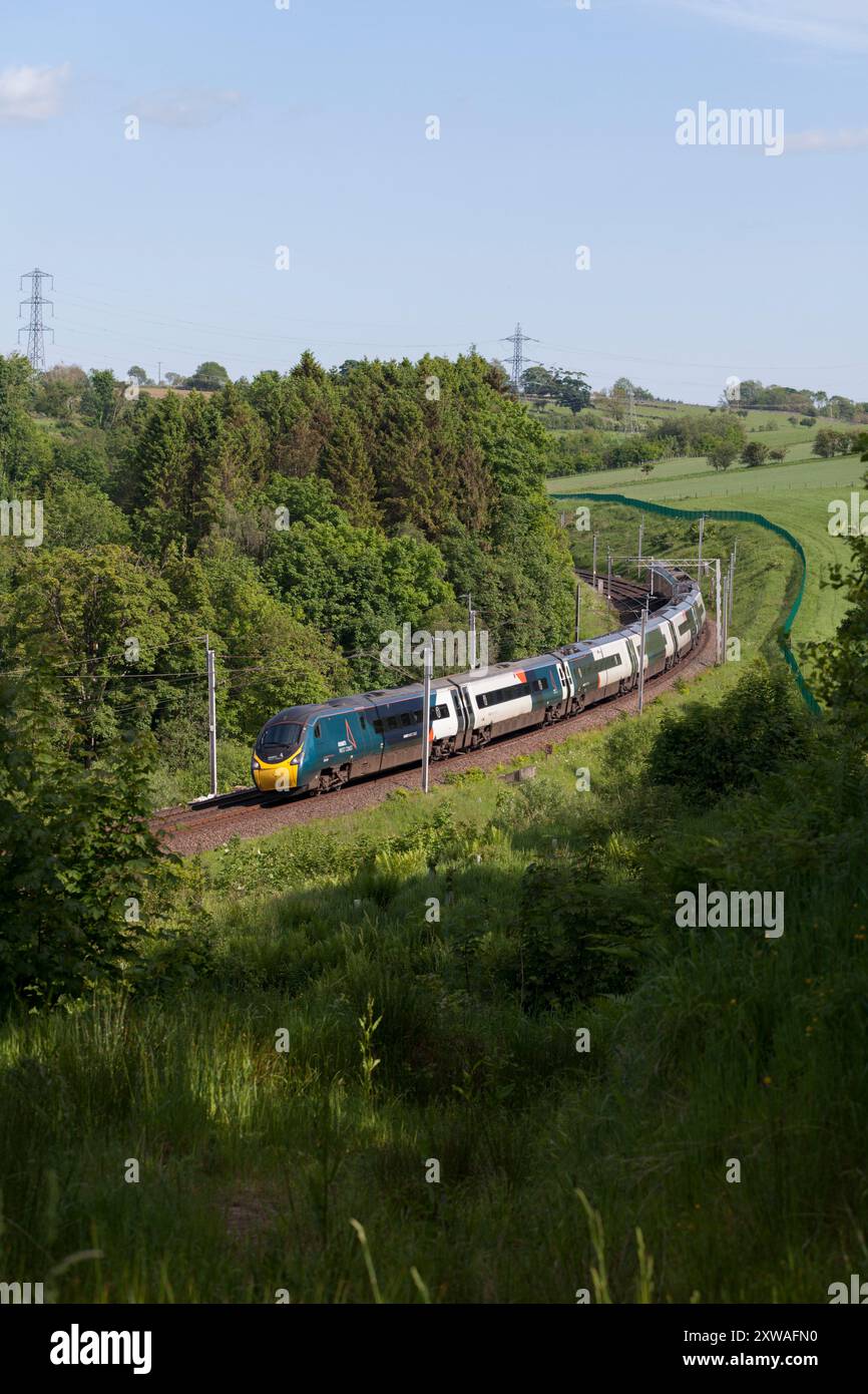 First Trenitalia Avanti West Coast Alstom Pendolino train 390049 ...
