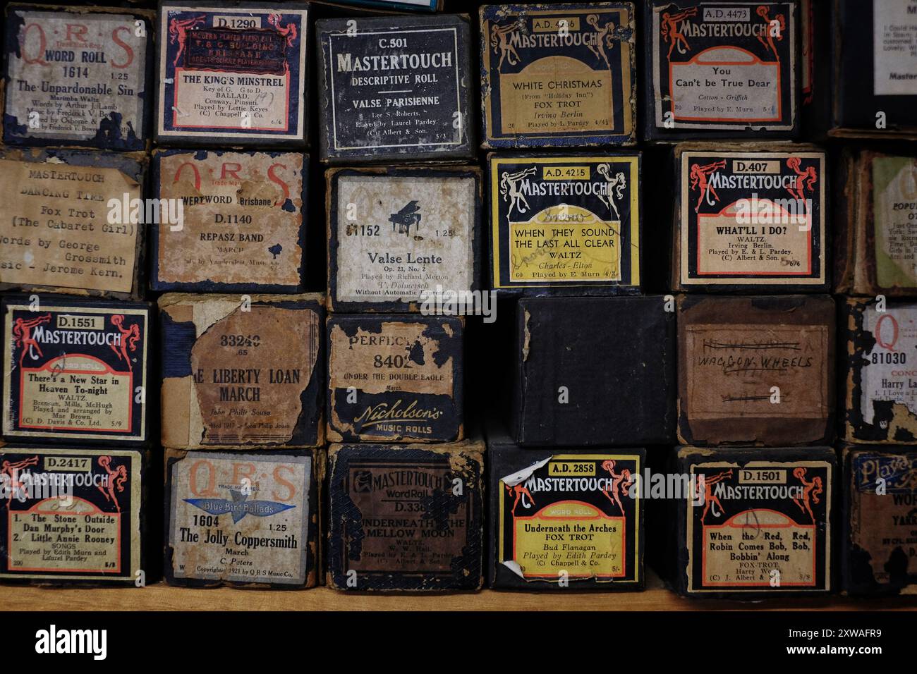 Player piano rolls, lots of famous songs and WW1 war tunes like ...
