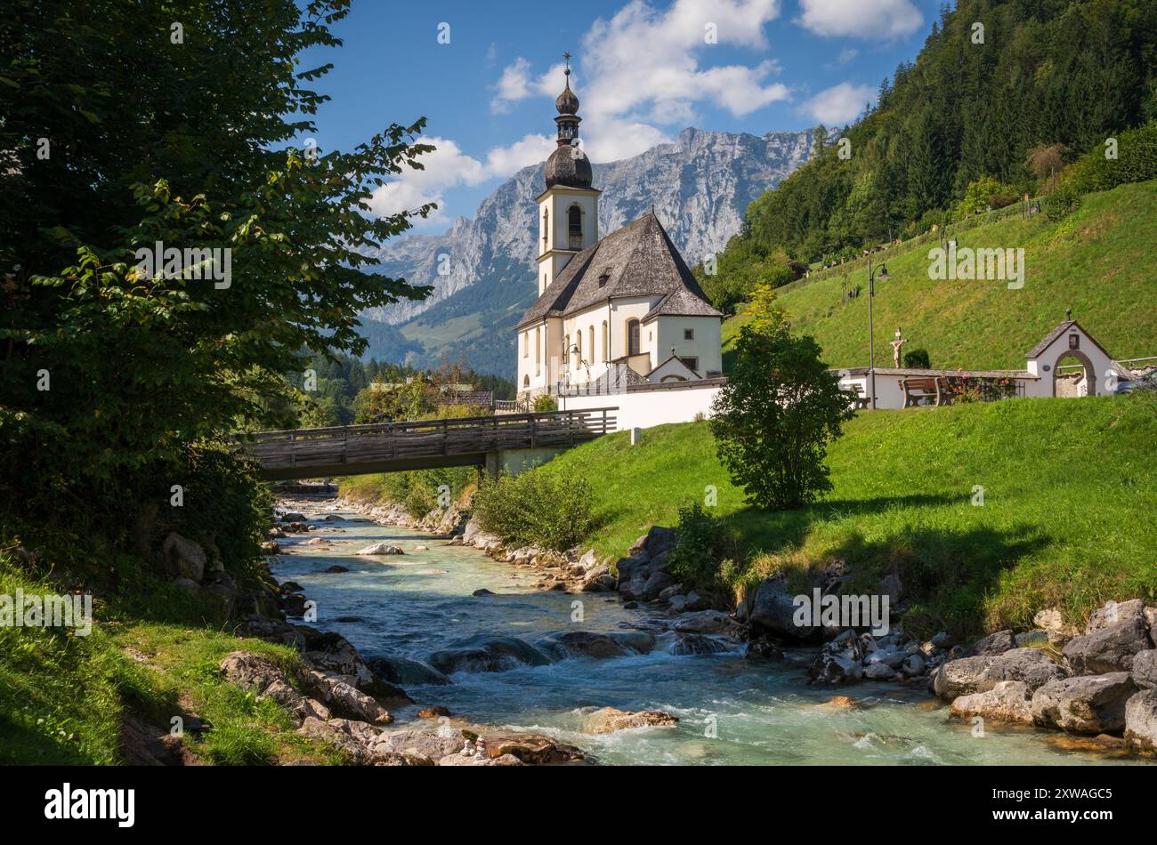 Parish Church of St. Sebastian, Catholic church in Ramsau ...