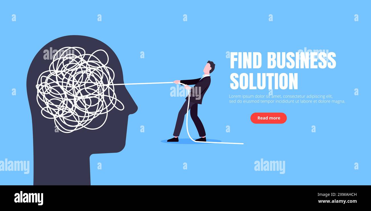 Unravel business chaos process with tangle difficult problem mess ...