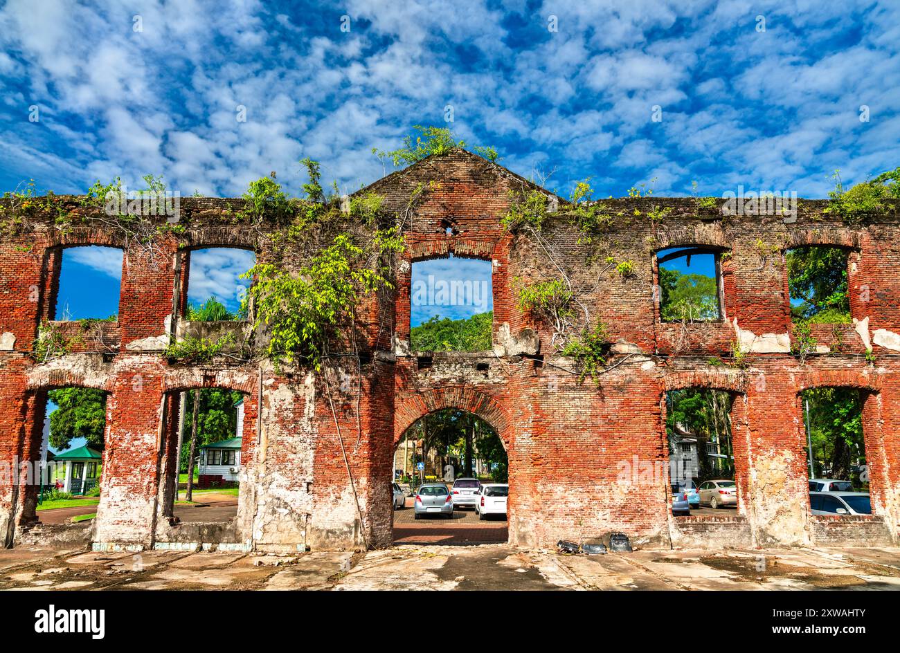 Gebouw 1790, ruins of a military barrack at Fort Zeelandia in ...