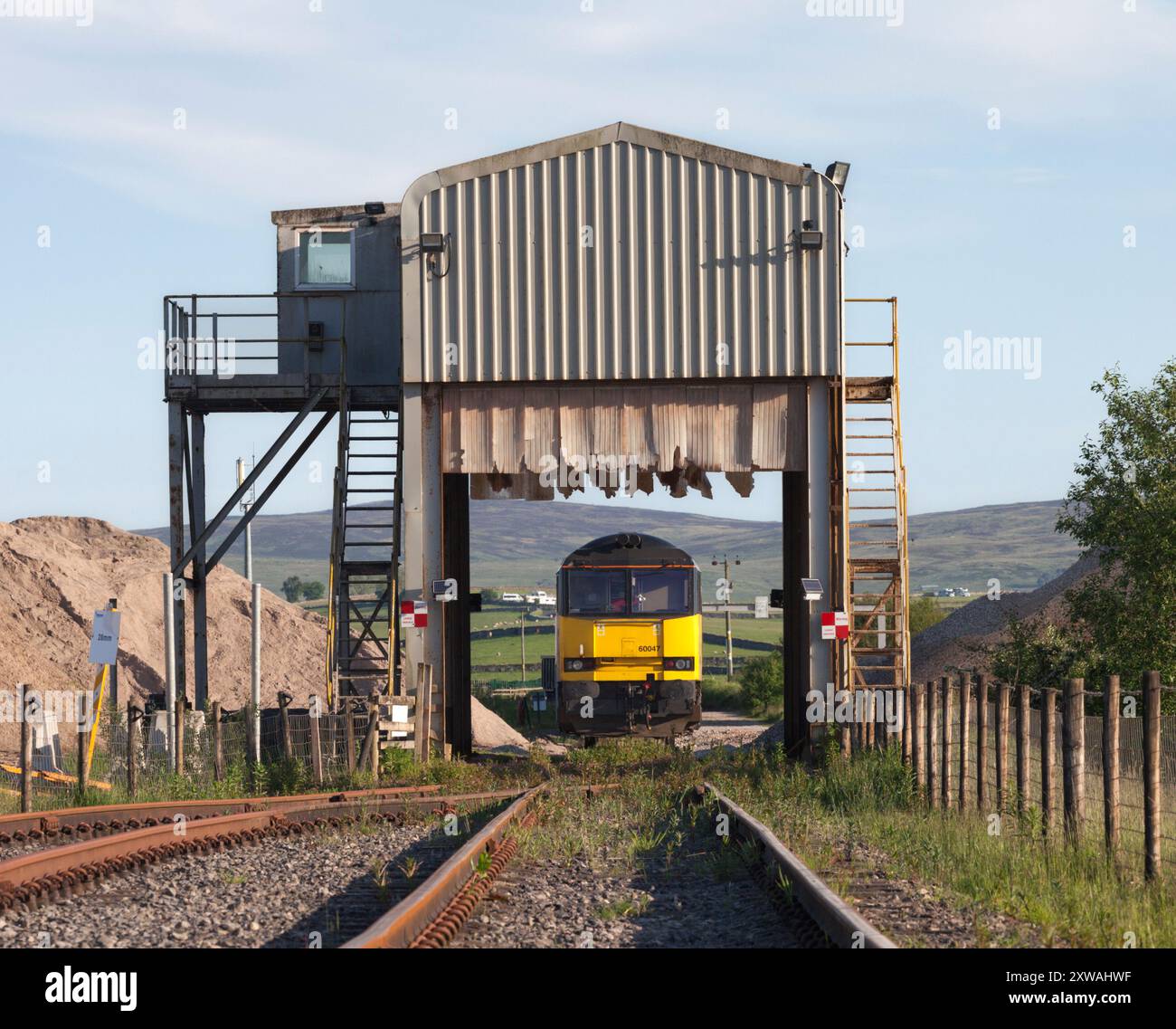 GB Railfreight class 60 diesel locomotive at Harrisons siding, Shap ...