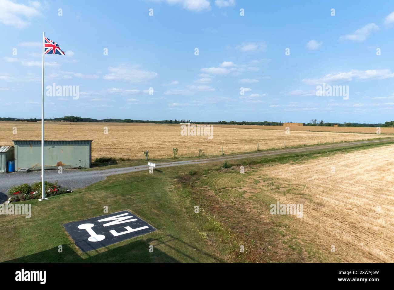 Overlooking remote areas of the former airfield, Framlingham Station ...