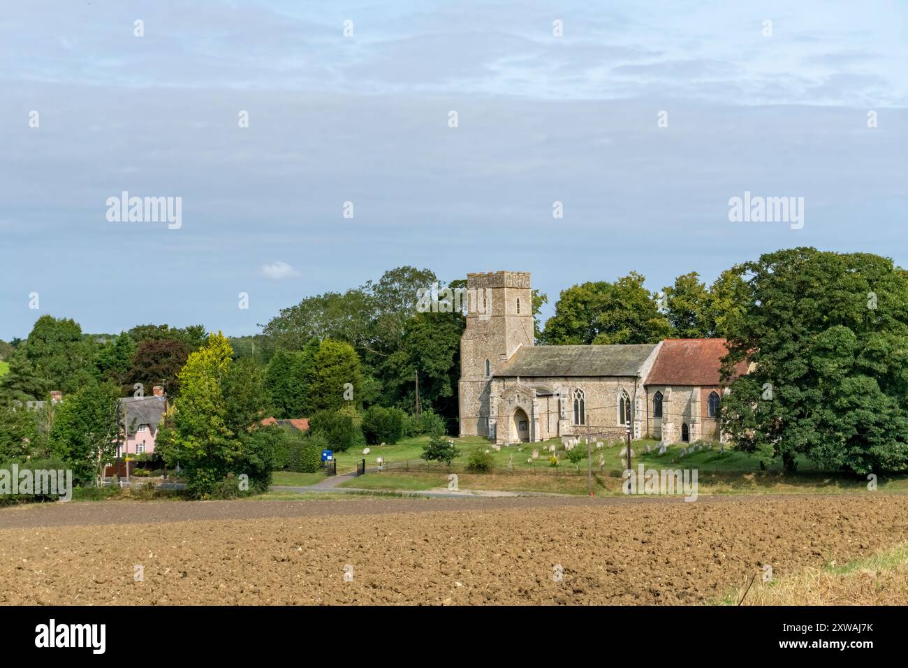 St Marys Church in Old Newton, Suffolk, UK Stock Photo - Alamy