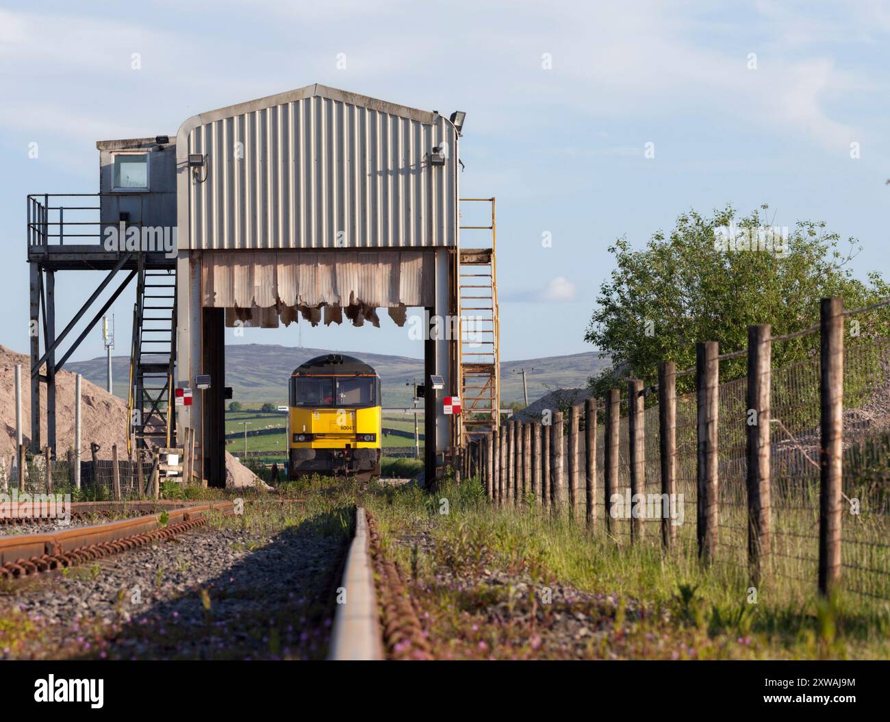 GB Railfreight class 60 diesel locomotive at Harrisons siding, Shap ...