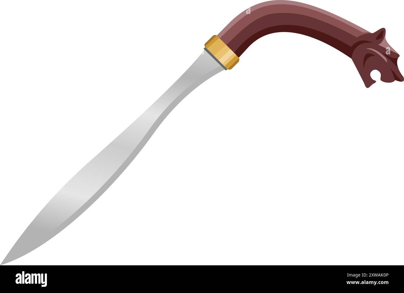 Badik Silat Traditional Weapon Stock Vector Image & Art - Alamy