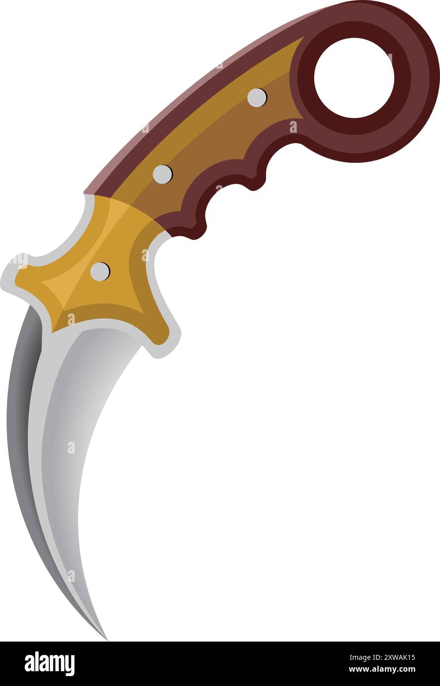 Kerambit Krambit Silat Traditional Weapon Stock Vector Image & Art - Alamy