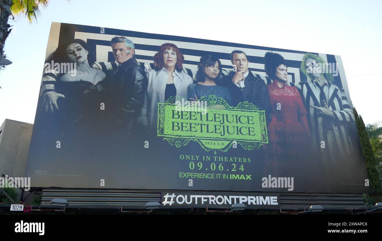 Los Angeles, California, USA 18th August 2024 Tim Burton Beetlejuice ...