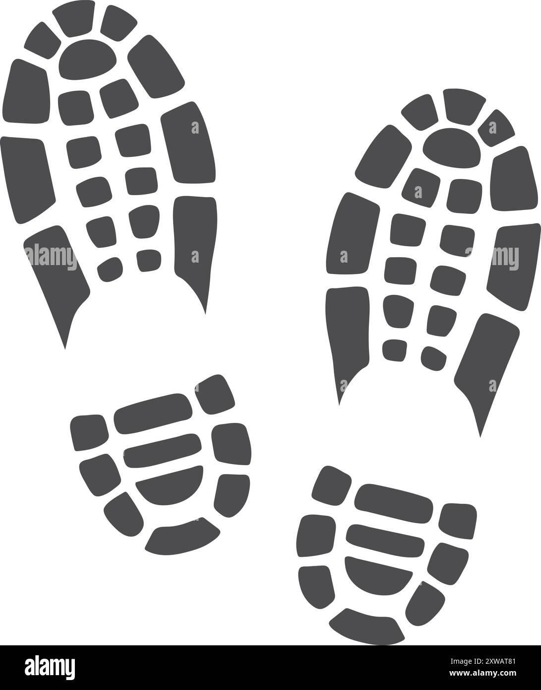 Shoe print black icon. Foot mark pair Stock Vector Image & Art - Alamy