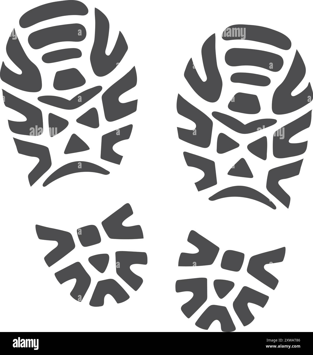 Black footprint icon. Sneaker step mark symbol Stock Vector Image & Art ...