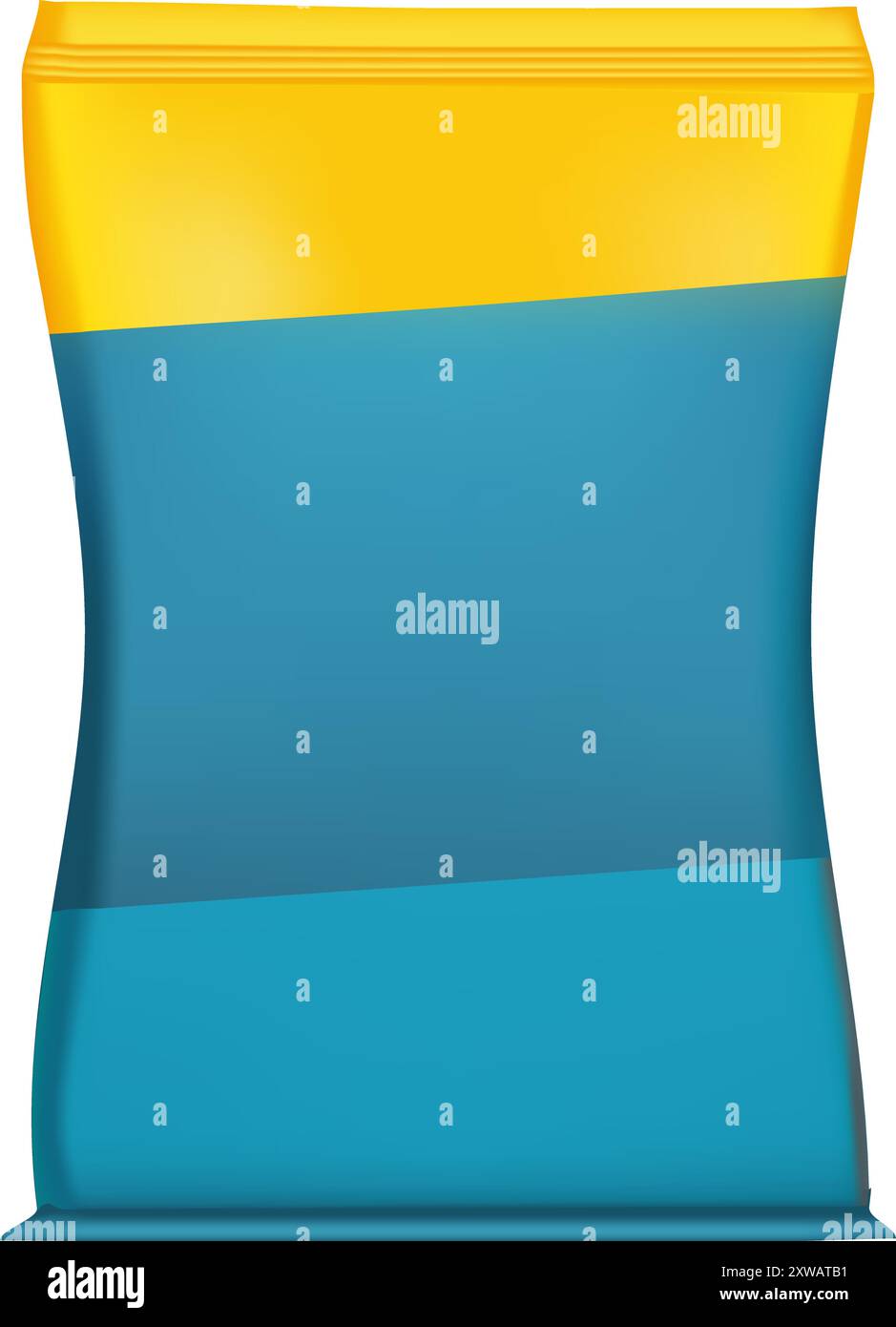 Chips pack mockup. Realistic blank brand bag Stock Vector Image & Art ...