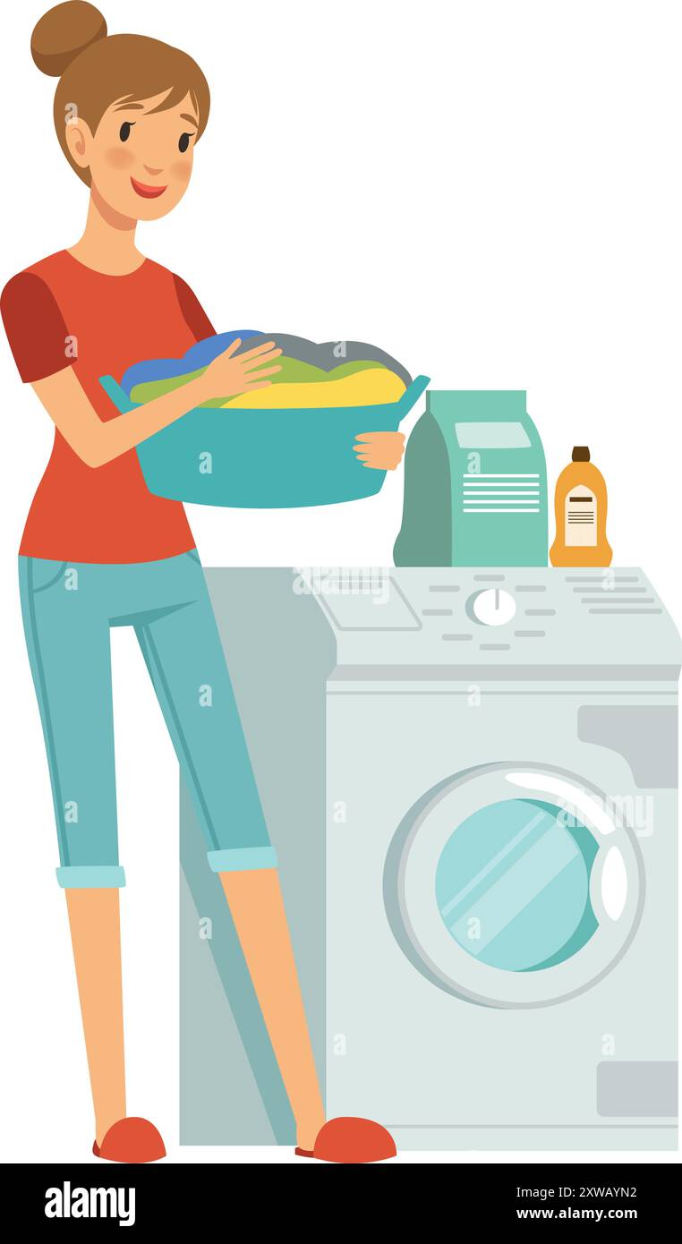 Home bathroom, clothes Cut Out Stock Images & Pictures - Alamy