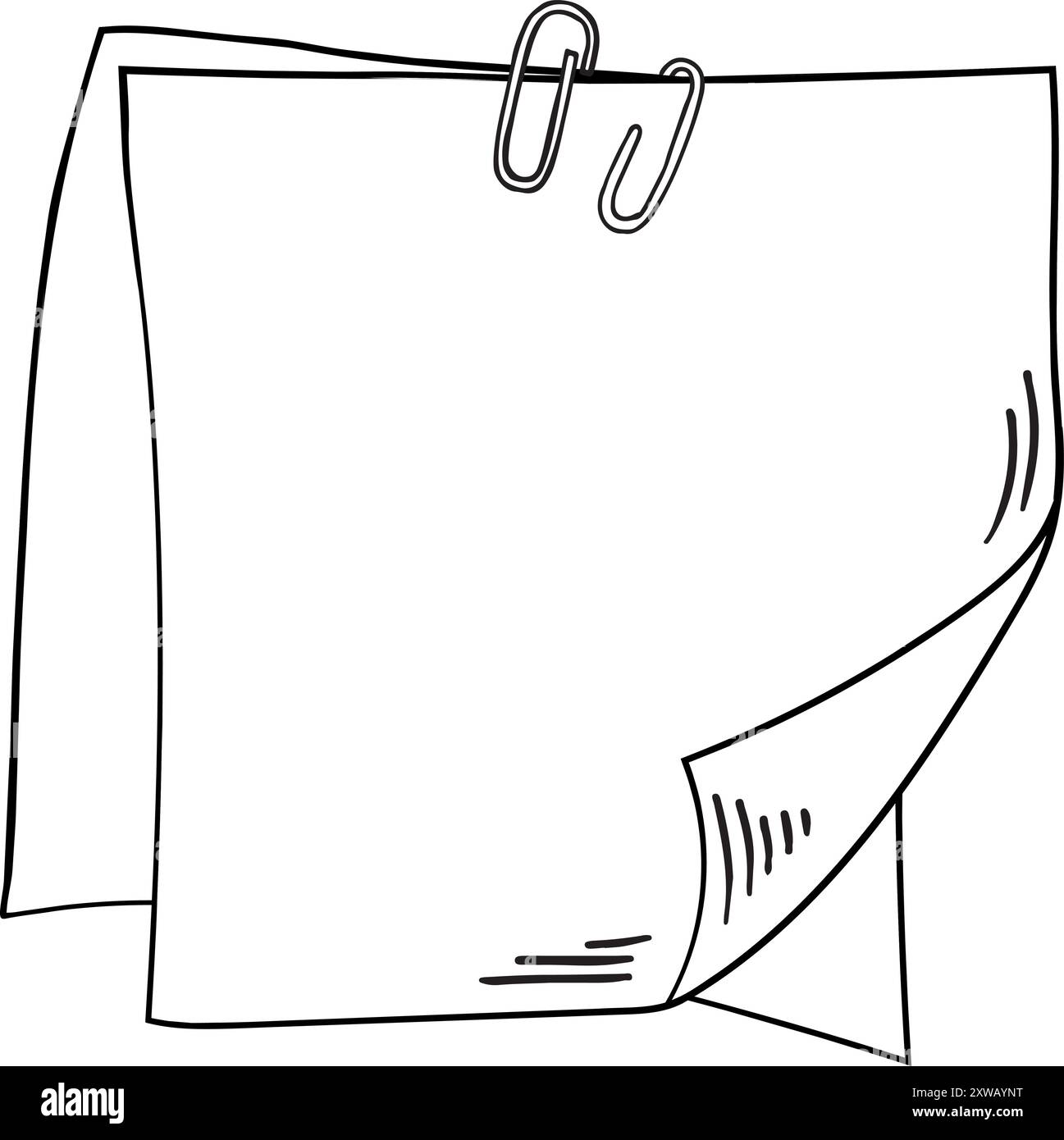 Page sketch Cut Out Stock Images & Pictures - Alamy