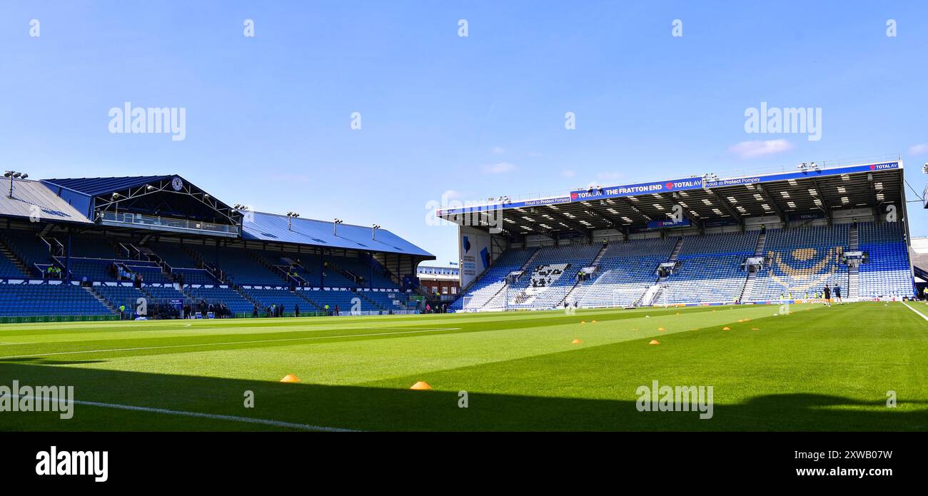 A view of Fratton Park before the Championship match between Portsmouth ...