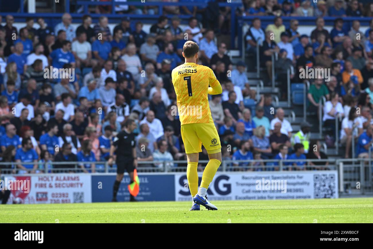 Will Norris of Portsmouth during the Championship match between ...