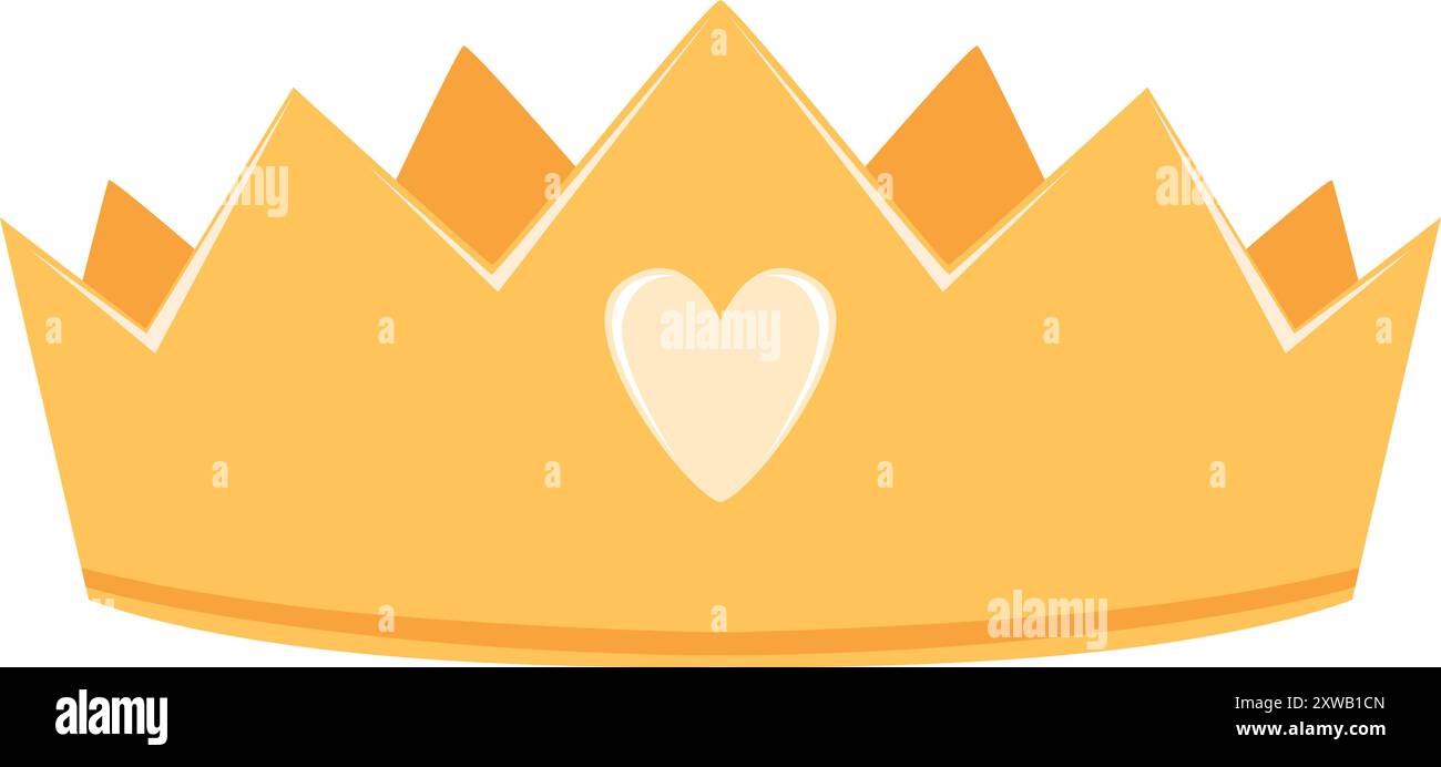 Princess tiara. Golden jewelry. Fairytale royal symbol Stock Vector ...