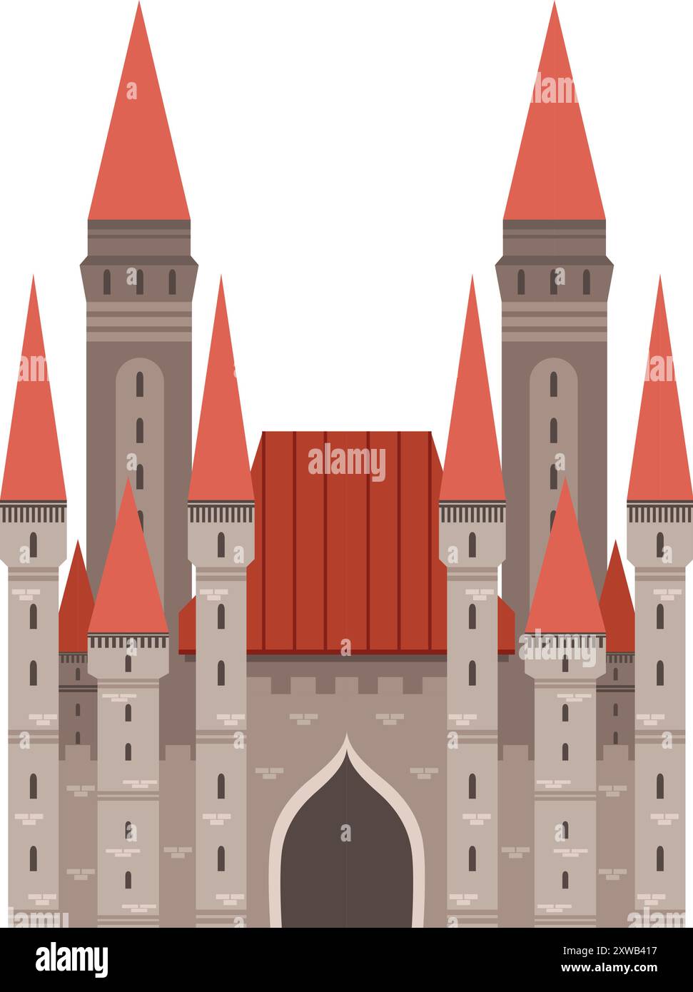 Historic medieval building Cut Out Stock Images & Pictures - Alamy