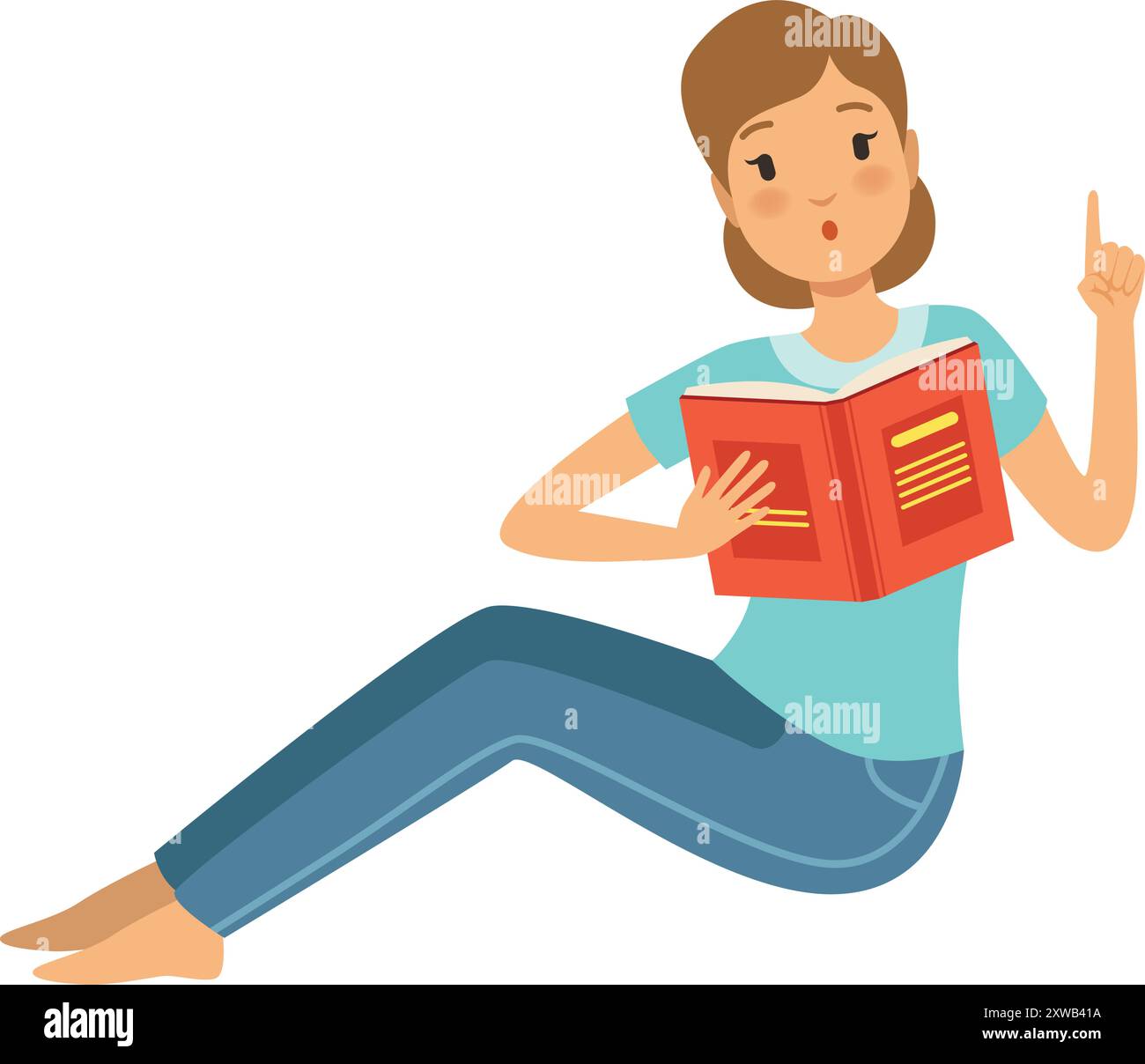 Read story Cut Out Stock Images & Pictures - Alamy