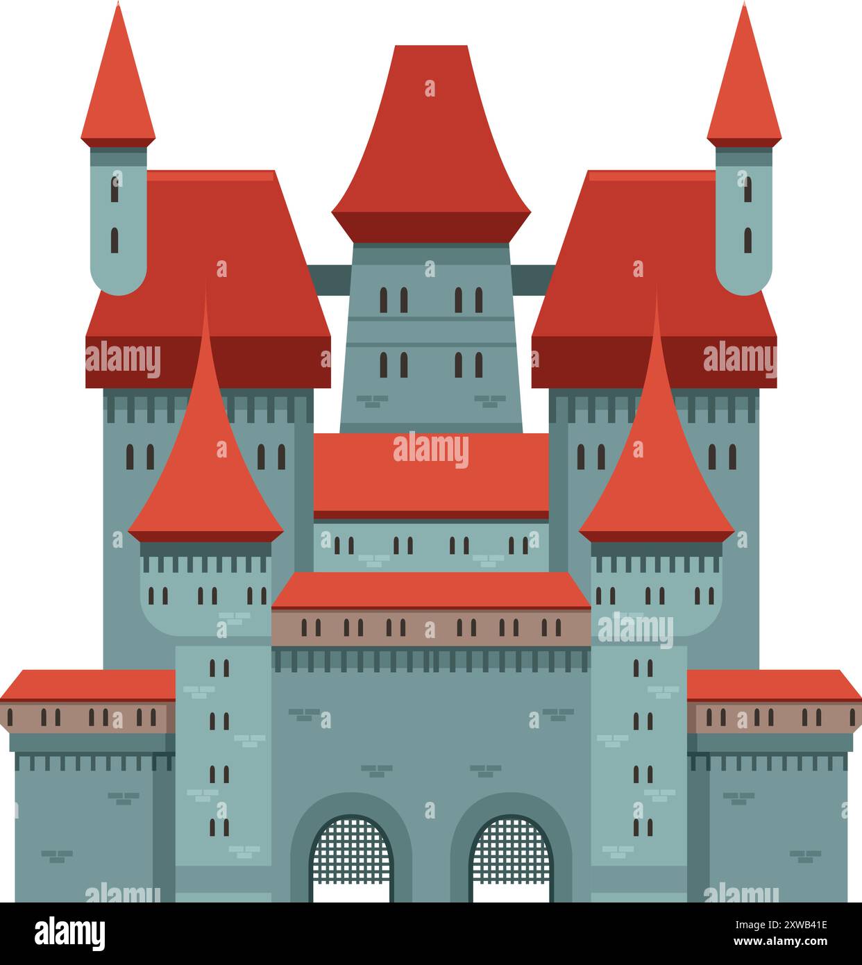 Historic medieval building Cut Out Stock Images & Pictures - Alamy