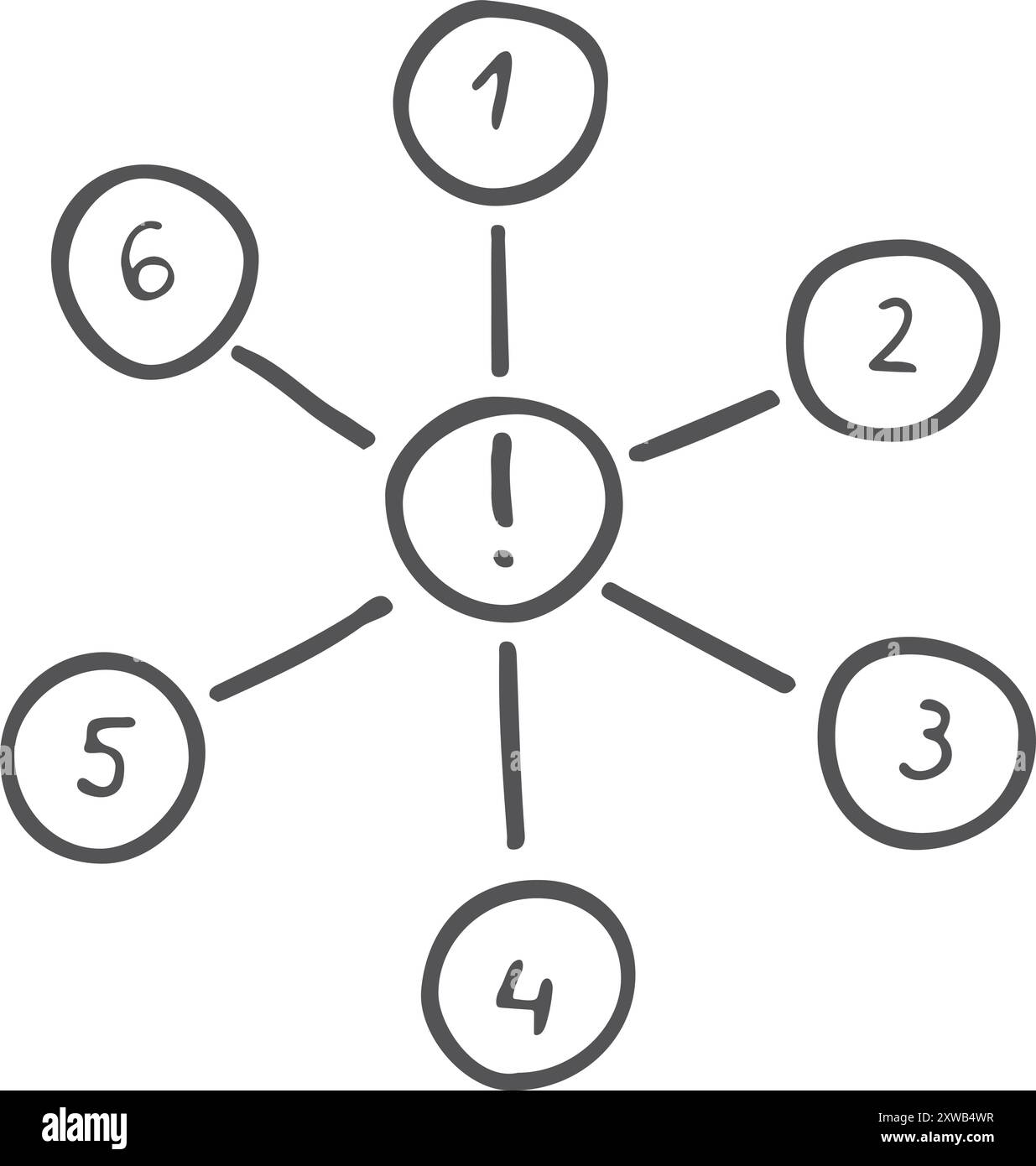 Infographic diagram doodle. Hand drawn chart element Stock Vector Image ...