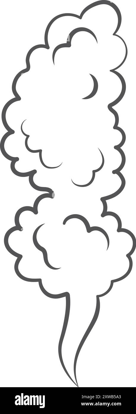 Bad smell cloud comic Cut Out Stock Images & Pictures - Alamy