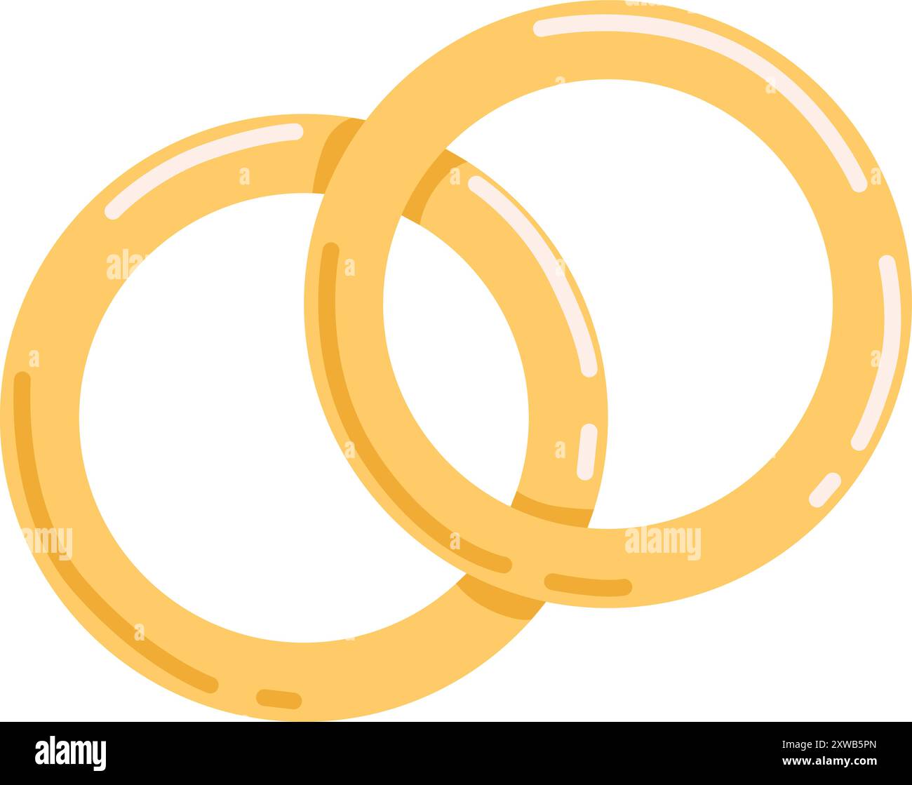 Wedding rings crossed icon. Marriage color symbol Stock Vector Image ...