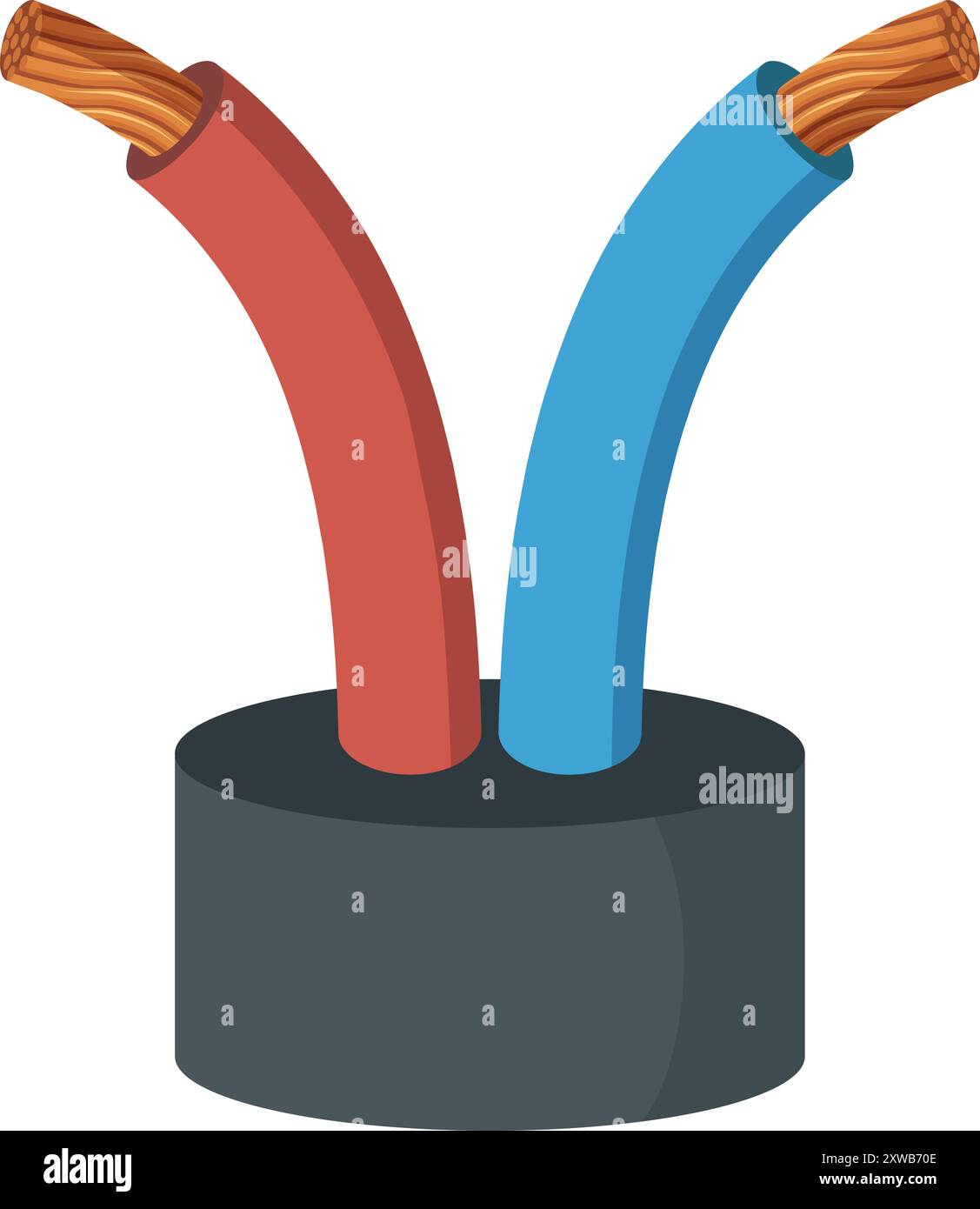 Copper wire insulation Stock Vector Images - Alamy