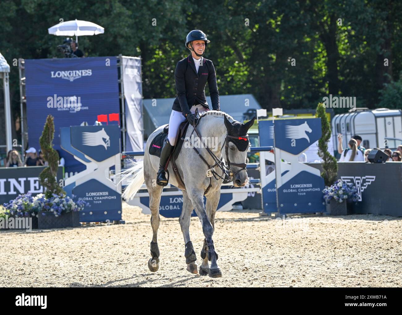 LONDON, ENGLAND: 16th August 2024: Natalie Dean a rider who completed ...