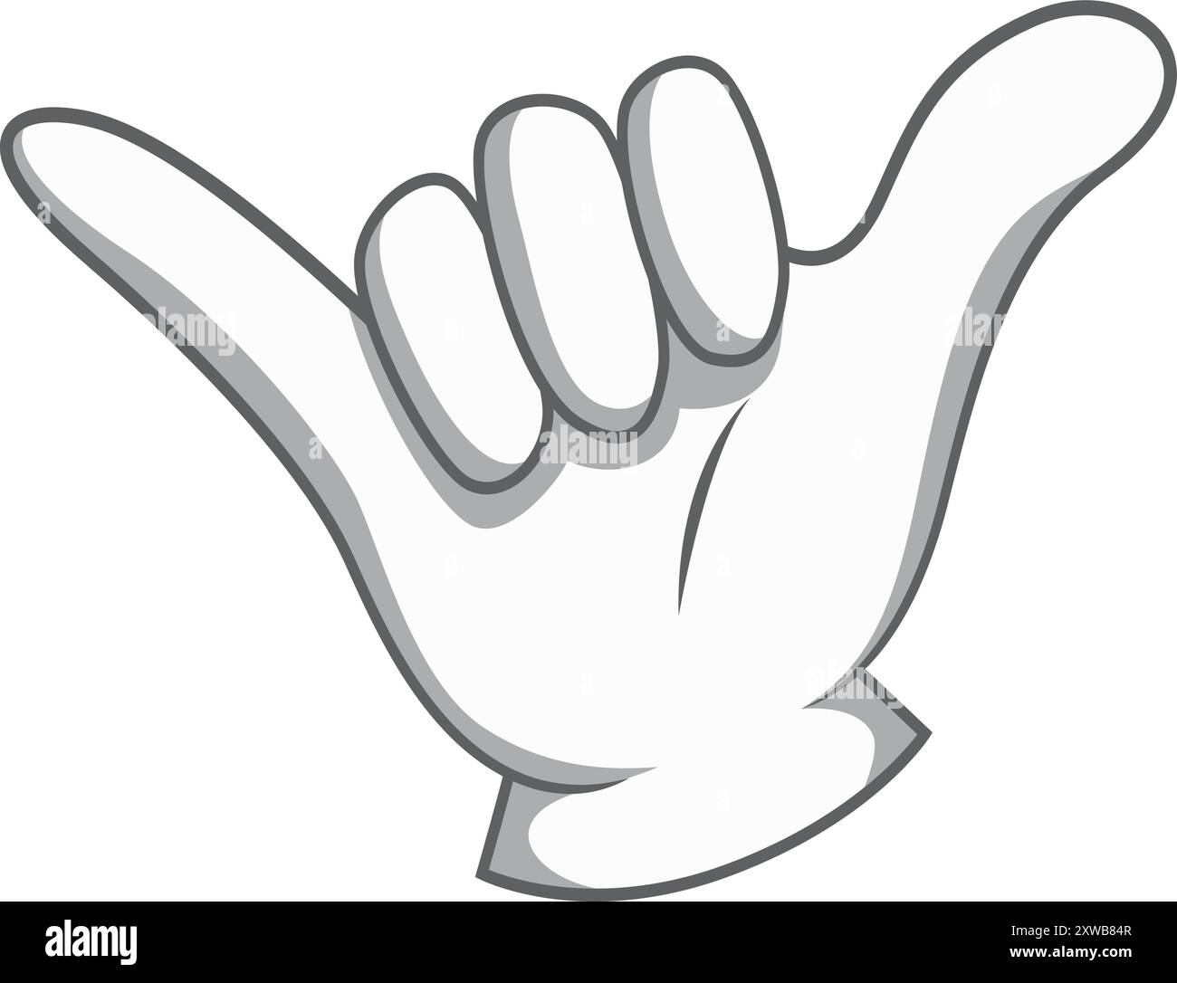Call me gesture. Comic hand in retro glove Stock Vector Image & Art - Alamy