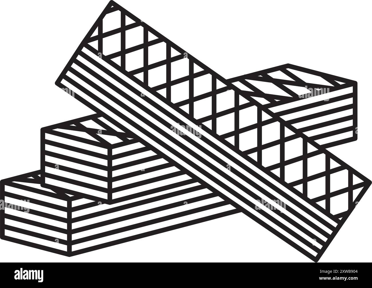 Wafer sweet Stock Vector Images - Alamy