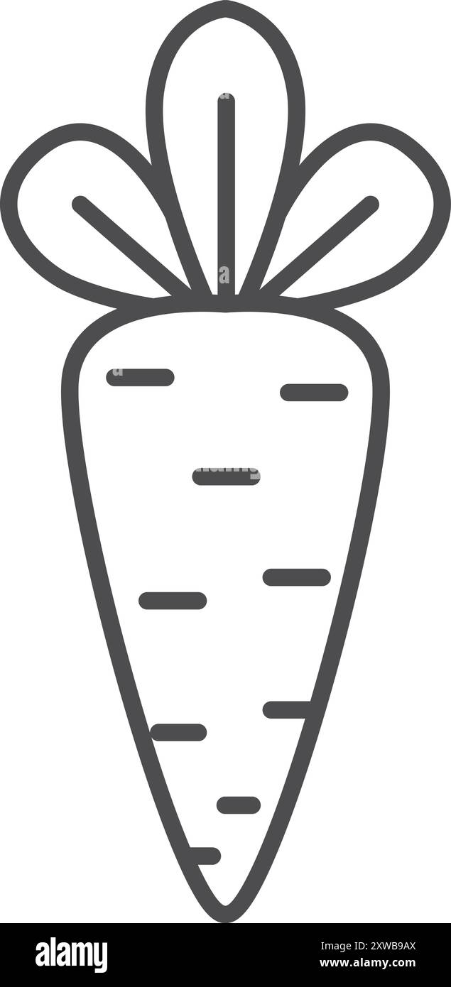 Carrot line icon. Vegetable symbol. Food sign Stock Vector Image & Art ...