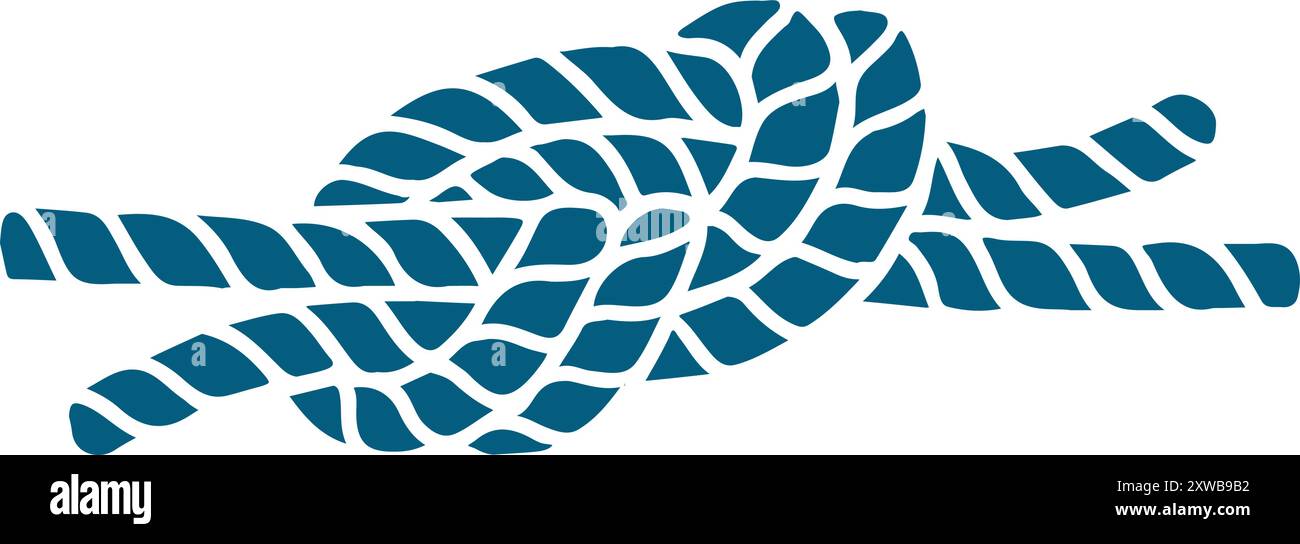 Sailor knot sketch. Tied cord. Nautical loop Stock Vector Image & Art ...