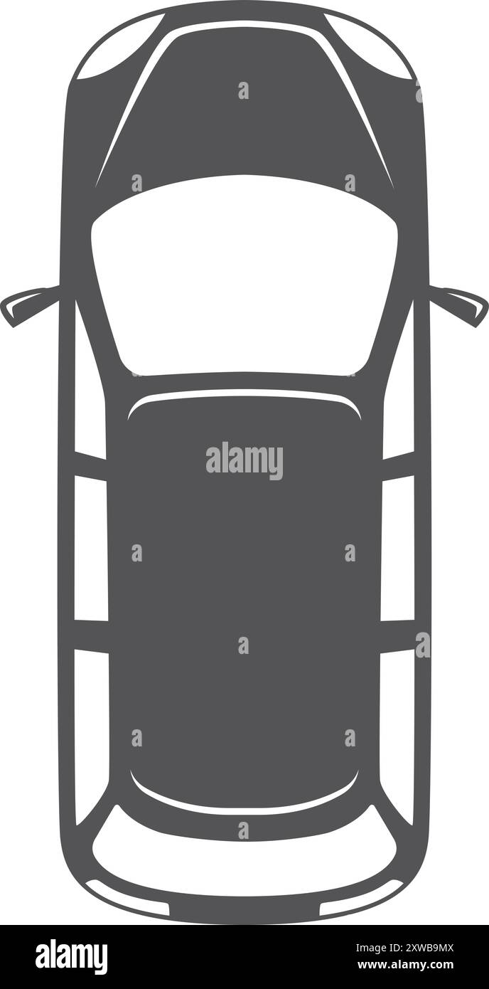 Black white view parking Stock Vector Images - Alamy