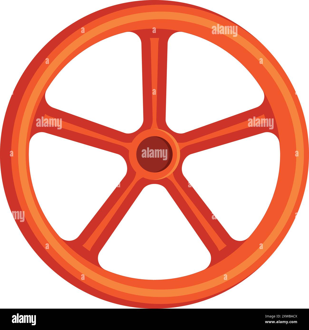 Valve round hand wheel. Industry cartoon icon Stock Vector Image & Art ...