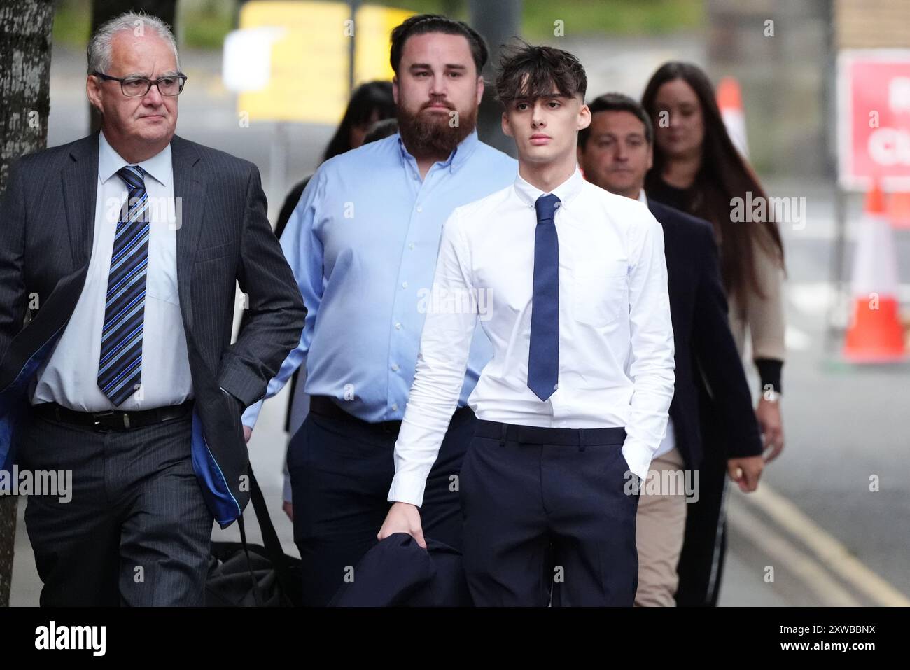 Jake Loy, 19, arriving at the High Court in Glasgow, for his sentencing ...