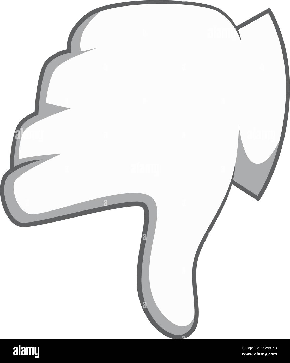 Thumb down hand drawn Cut Out Stock Images & Pictures - Alamy