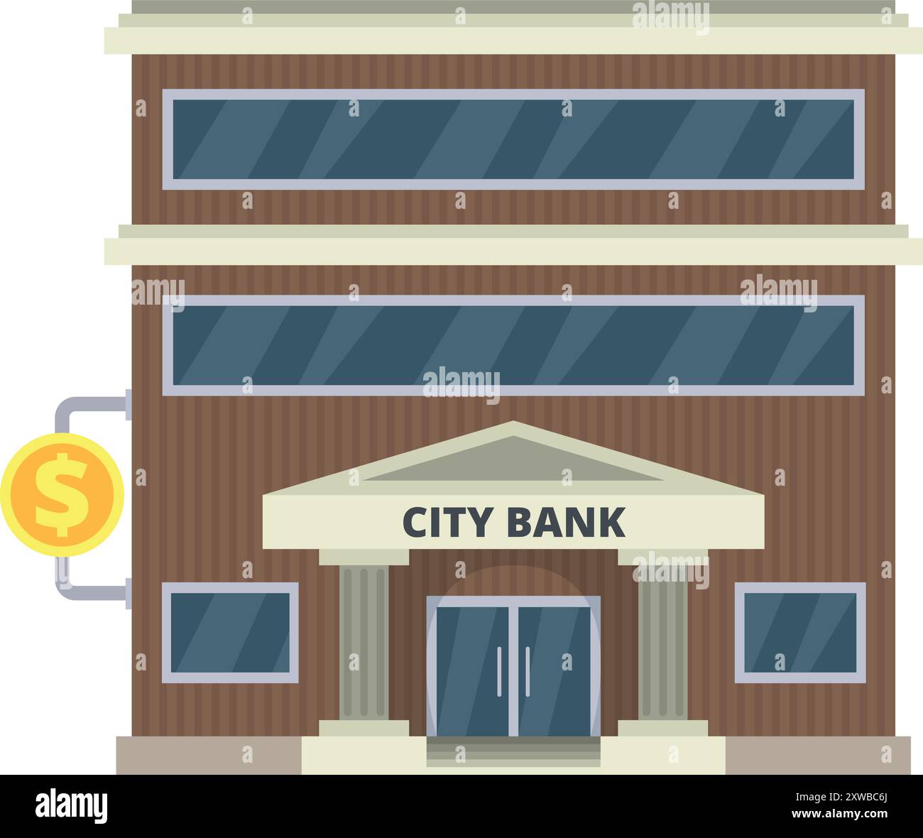 Bank building exterior Cut Out Stock Images & Pictures - Alamy