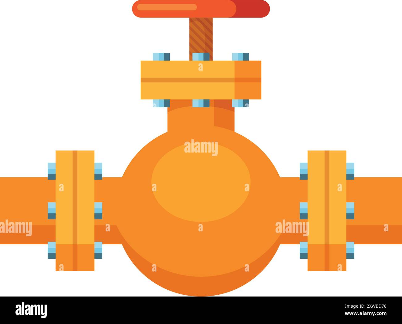 Chemical plant valve pipe Stock Vector Images - Alamy
