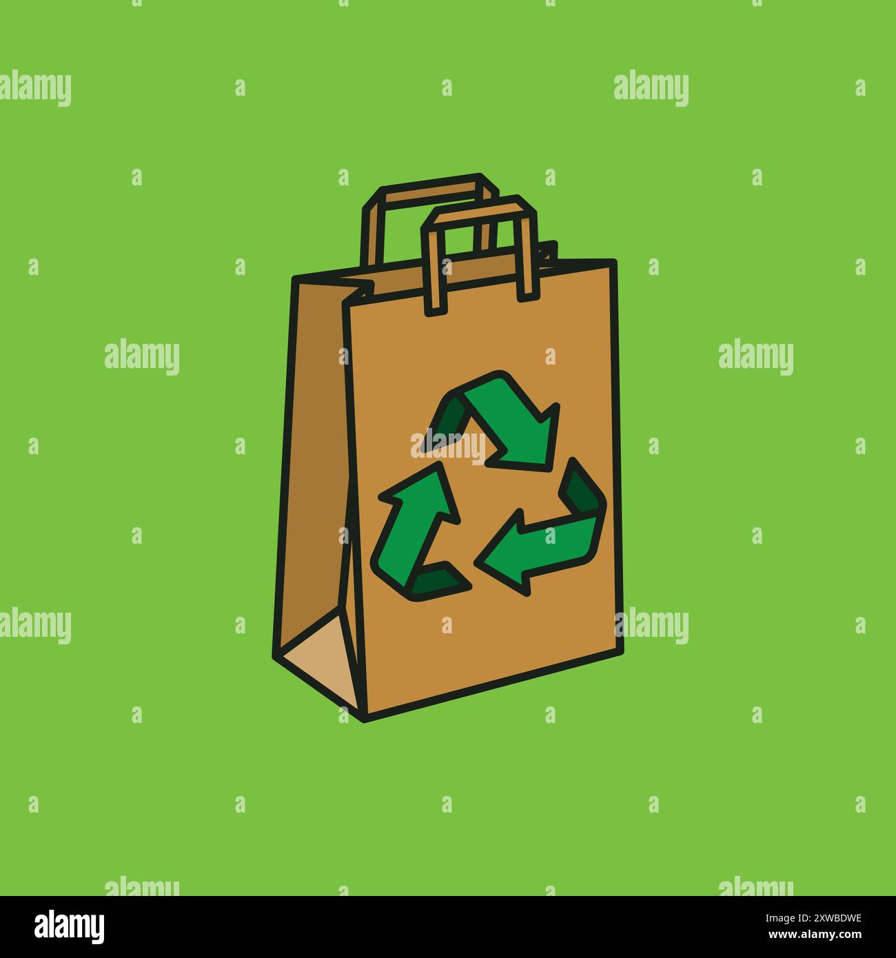 Recycling symbol green arrows on Stock Vector Images - Alamy